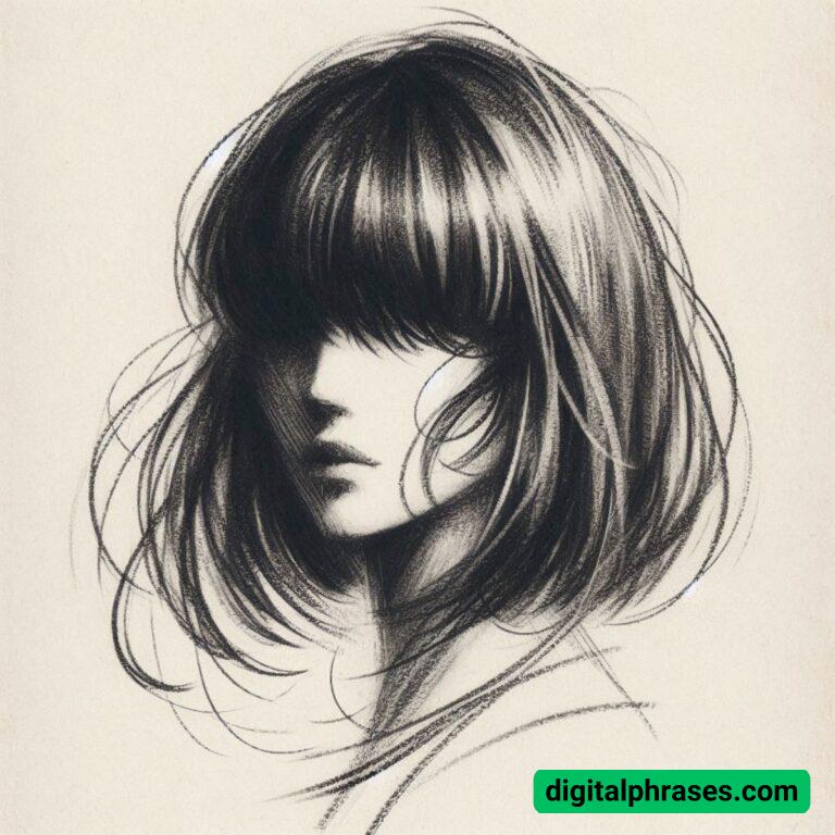 15 Bangs Drawing Ideas