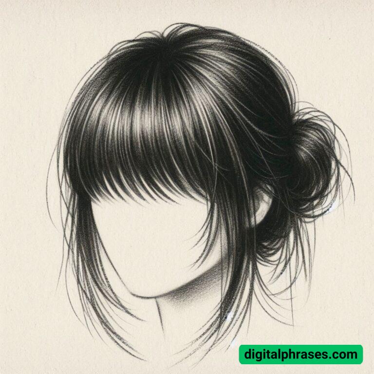 15 Bangs Drawing Ideas