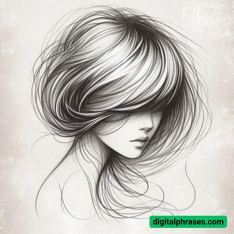 15 Bangs Drawing Ideas