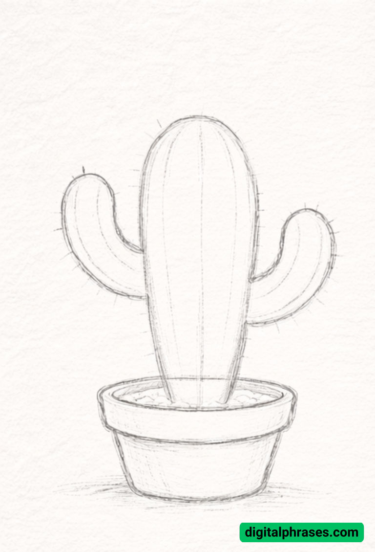 How To Draw a Cactus