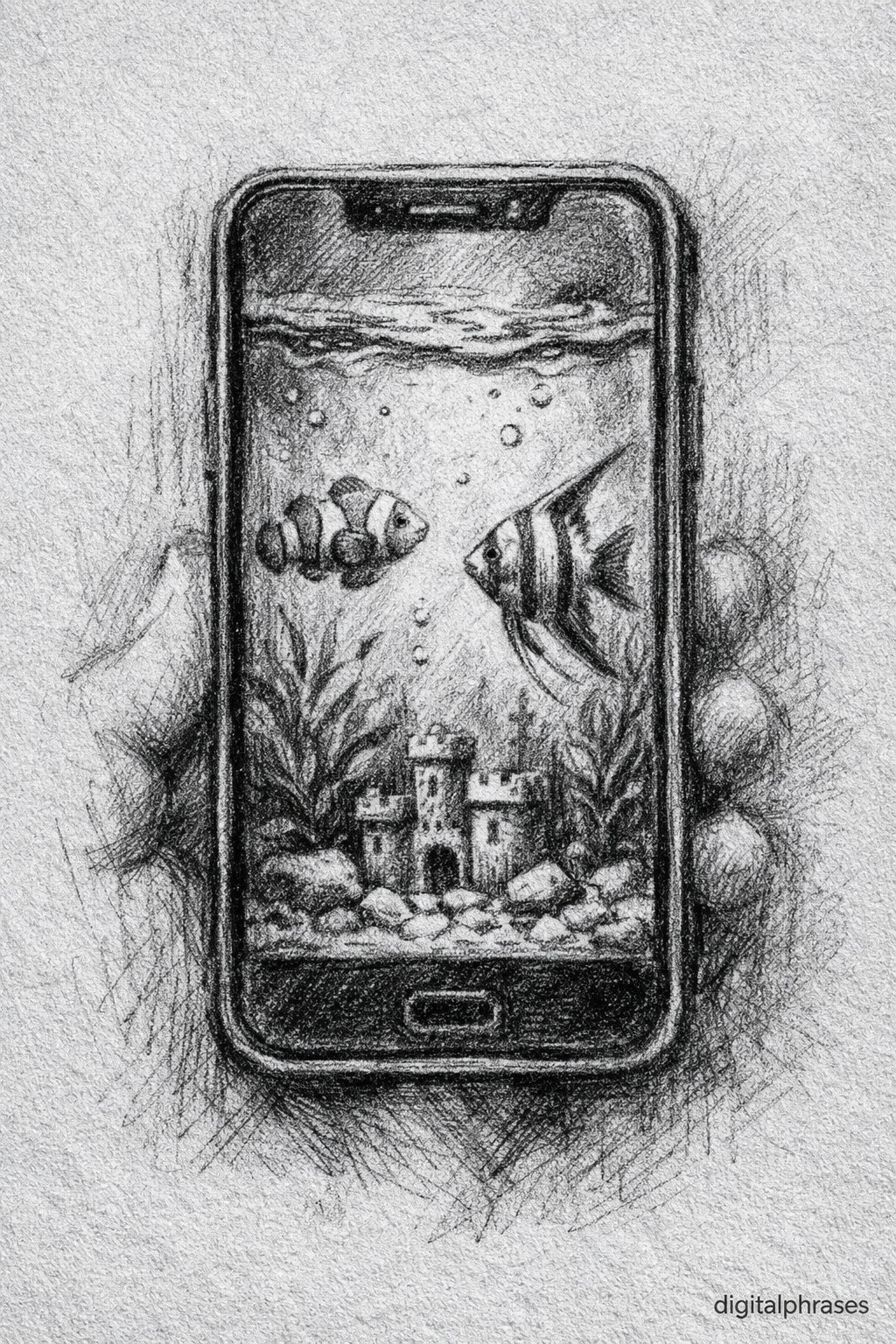 Smartphone and Phone Drawing Ideas